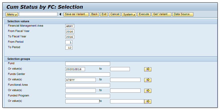 Execute ECC Reports (2 of 3)