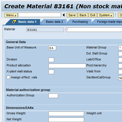 Base Unit of Measure